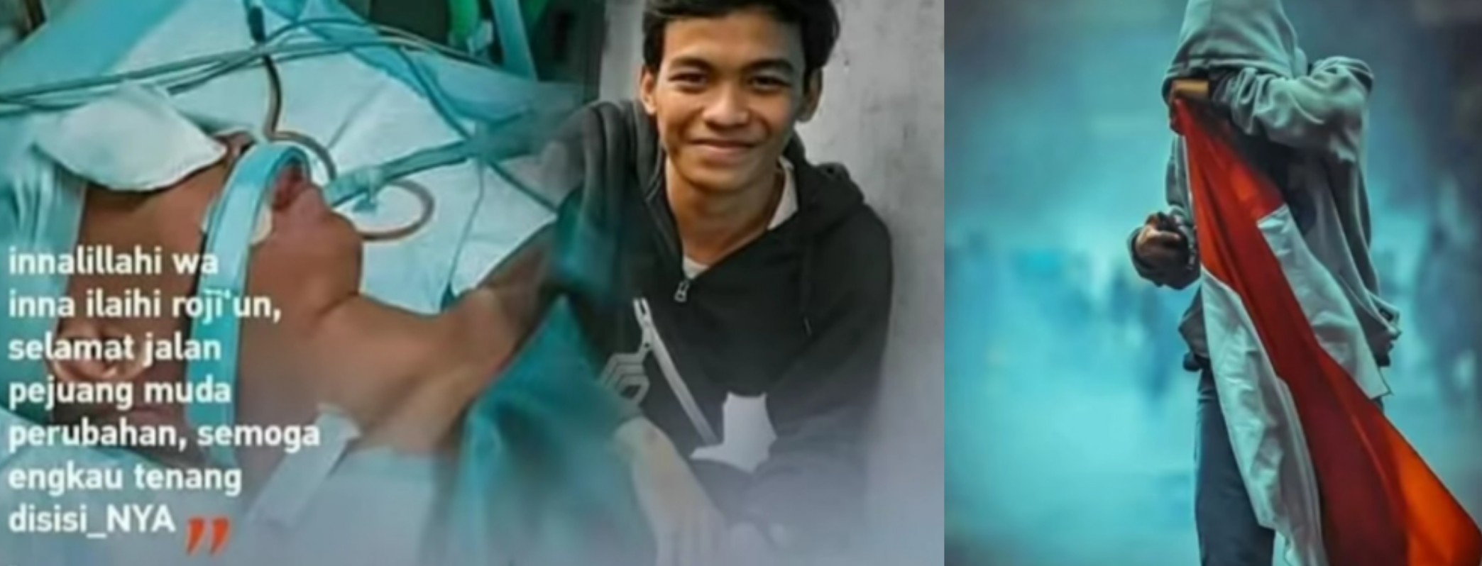 Anak STM Pembawa Bendera Indonesia Saat Demo Akhirnya Meninggal, Ini ...